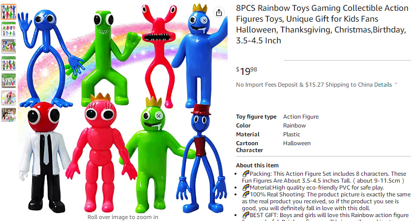 这六个角色形象有版权！同一天连发两案，益智恐怖游戏彩虹朋友Rainbow Friends立案维权！-麦家支持-为跨境卖家服务